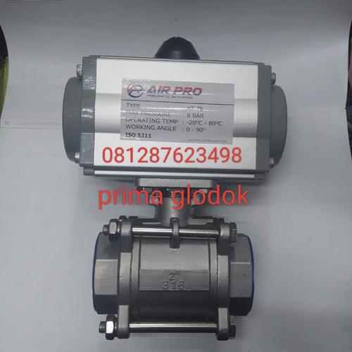 Jual Actuator ball valve 2"/pneumatic ball valve AT75/ball valve 2inch ...