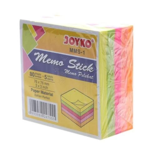 Jual memo stick joyko MMS-1 /sticky note/kertas memo 5 warna - Jakarta ...
