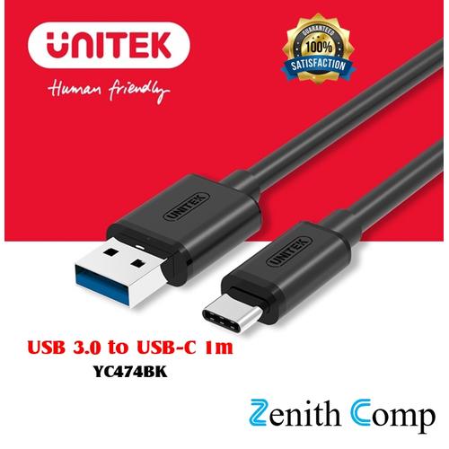 Jual Kabel Data UNITEK USB 3.0 to USB C 1M - YC474BK - Kota Pekanbaru ...