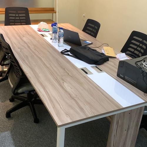 Promo Meja Meeting Kantor 4 ,6, 8 orang AUFA Kaki Besi Furniture Table ...