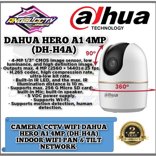 Jual CAMERA WIFI DAHUA HERO A1 (DH-H4A) 4mp INDOOR WIFI PAN & TILT ...