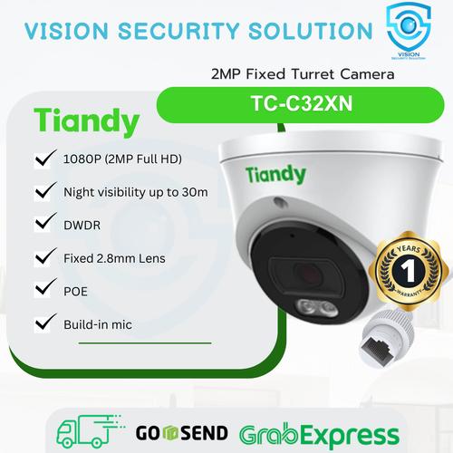 Jual IP Camera CCTV Indoor Tiandy TC-C32XN 2MP AUDIO POE - Jakarta Pusat - Vision Security ...
