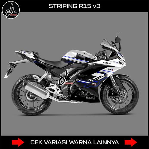 Jual DECAL STIKER STRIPING YAMAHA R15 V3 / STIKER LIS VARIASI MOTOR ...