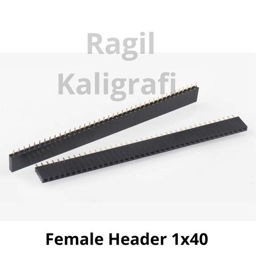 Jual Female Header 1x40 pin - pin header female single row 1x40 pin ...