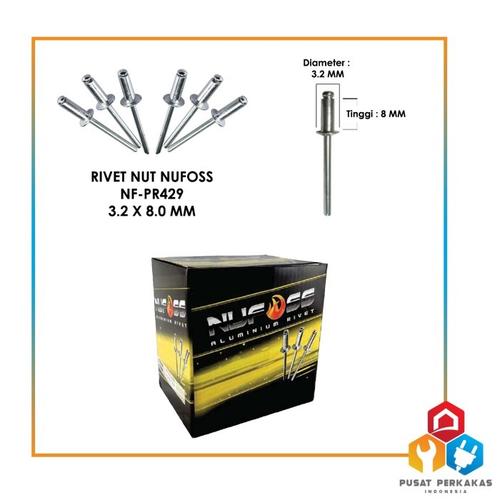 Jual PAKU RIVET 523 4 X 7MM NUFOSS 1000 PCS RIFET RIPET KELING ...