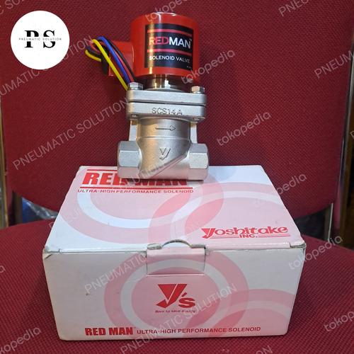 Jual SOLENOID VALVE YOSHITAKE RED MAN DP-100 1/2" AC110V/AC220V ...