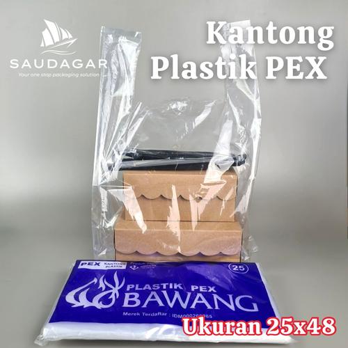 Jual Kantong plastik PE PEX bening ukuran 25x48 Merk bawang - Jakarta ...