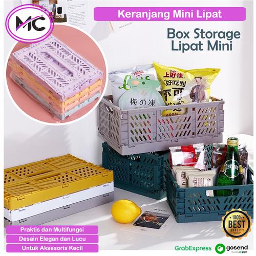 Jual Keranjang Mini Lipat Multifungsi Box Kotak Penyimpanan Aksesoris ...