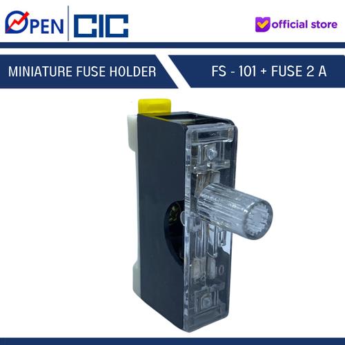 Jual FUSE KACA / MINIATURE FUSE HOLDER FS-101 + Fuse 2 A CIC - Jakarta ...