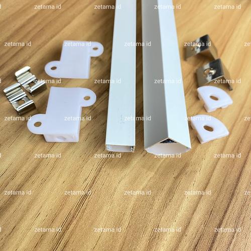 Jual Cover Aluminium LED Housing Akrilik Coating Warna Hitam/Putih ...