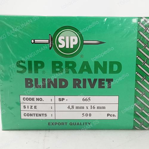 Jual SIP Paku Rivet SP 435-440-450-540-550-640-649-675 per 1 kotak ...