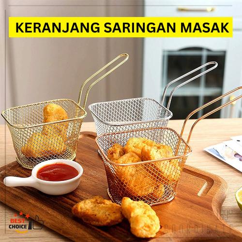 Jual KERANJANG SARINGAN MASAK FOOD BASKET KENTANG SKIMMER UTENSIL ...