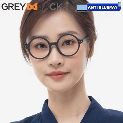 Promo Grey Jack Kacamata Antiradiasi Bluray Model Bulat TR90 Lentur ...
