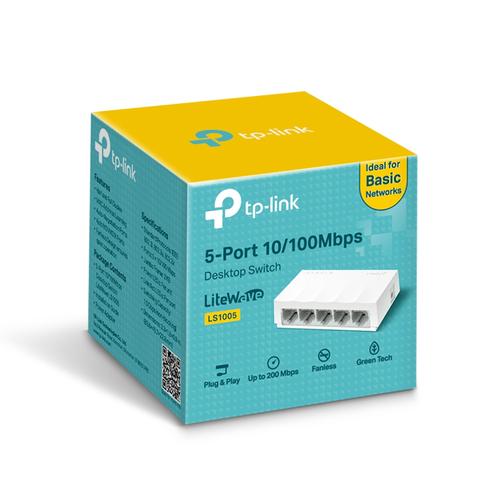 Jual TP-Link LS1005 5-Port 10/100Mbps Desktop Switch Unmanaged - Kota ...