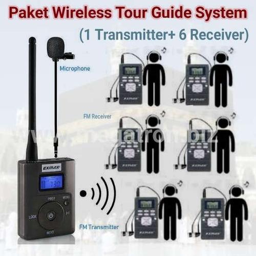 Jual Paket Wireless Tour Guide System (1 wireless Transmitter + 6 Receiver) - Tanpa koper ...