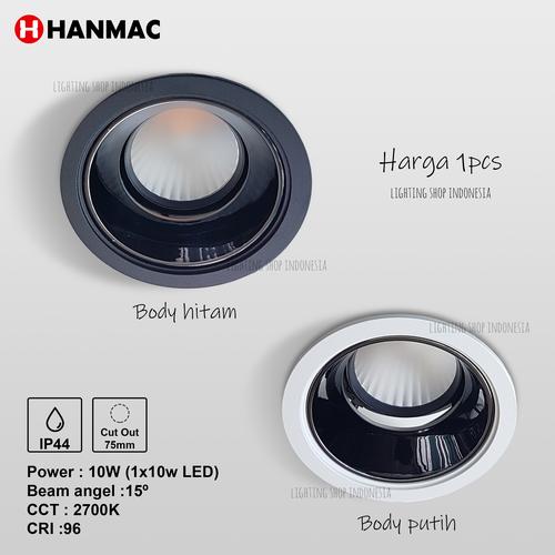 Jual Lampu downlight inbow led 10watt 15 derajat focus sorot 2700k CRI ...