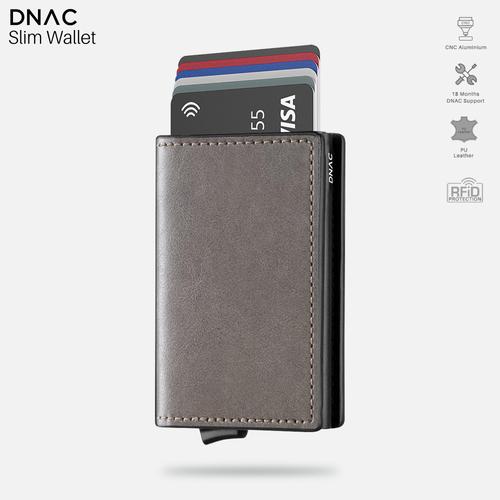 Jual DNAC Slim Wallet Card Holder RFID Dompet Kartu Minimalis - Grey ...