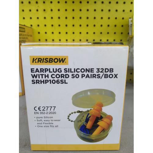 Jual Krisbow Set Earplug Silikon Dengan Kabel 50 Psg - Jakarta Barat ...