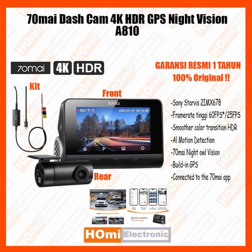 Jual DashCam A800S 4K WiFi GPS ADAS Smart Dash Camera Cam Car - Front ...