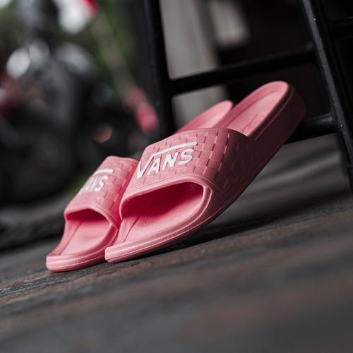 Jual VANS SLIDE ON SLIPPER CHECKERBOARD PINK WHITE ORIGINAL - Kota ...