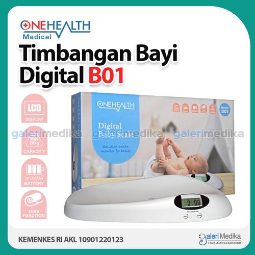 Jual Timbangan Bayi Digital OneHealth B01 / Digital Baby Scale - Kab. Tangerang - Galeri Medika ...