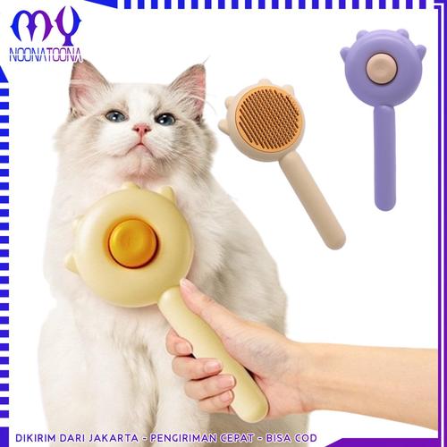 Promo Sisir Bulu Kucing Otomatis Grooming Brush Hewan Peliharaan Anti ...