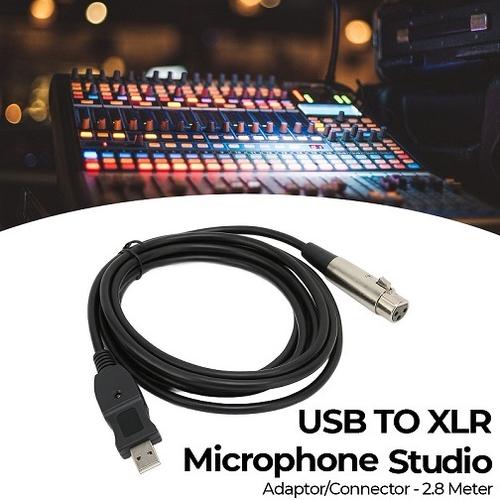 Jual XLR To USB To Microphone Mic Link Cable Studio Audio Adapter ...
