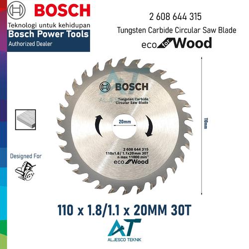 Jual BOSCH MATA GERGAJI KAYU 4 INCH 30T ECO CIRCULAR SAW BLADE - Kota ...
