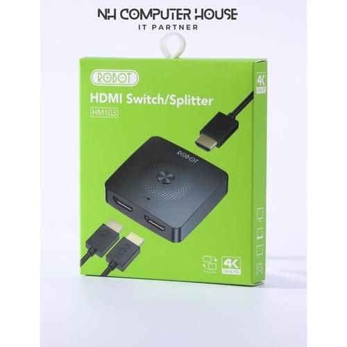 Jual ROBOT HM103 HDMI SWITCH AND SPLITTER 2IN 1OUT / 1IN 2OUT BI ...