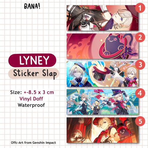 Jual Stiker Slap LYNEY Genshin Impact Anti Air | BANA - PAKET 1-5 - Kab ...