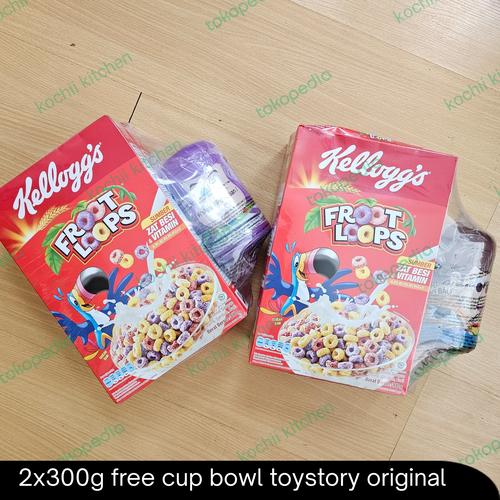 Promo Kelloggs froot loops 300gr free cup bowl toy story - woody - Kota ...