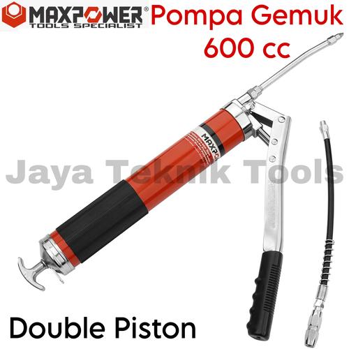 Jual Pompa Gemuk Maxpower 600cc Double Piston Ganda Grease Gun Lever ...