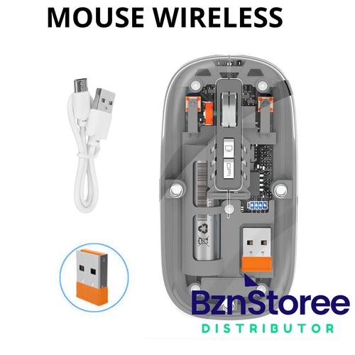 Promo Wireless Mouse Transparan for Laptop / PC /Mouse Wireless Charger ...
