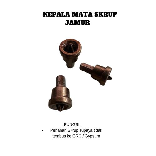 Jual KEPALA SOK MATA BOR SKRUP ROOFING GYPSUM GRC MODEL JAMUR - Jakarta ...