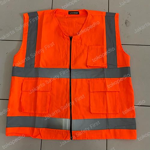 Jual Rompi Safety / Rompi Safety Drill / Rompi Safety Warna Oren ...
