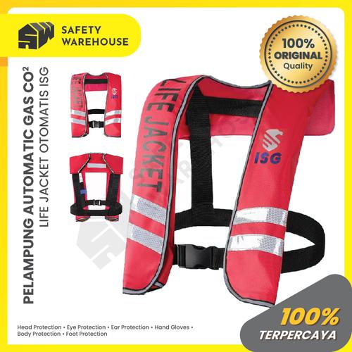 Jual Jaket Pelampung Otomatis Gas CO2 / Rompi Life Jacket Automatic ISG ...