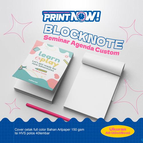 Jual Cetak Blocknote A6 / Memo Mini / Buku Catatan Seminar Agenda ...