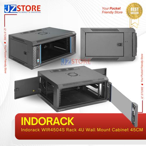 Jual Indorack WIR4504S Rack 4U Wall Mount Cabinet 45CM - Kota Medan ...