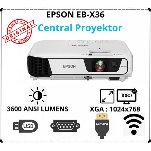 Jual Proyektor Epson EB-X36 HDMI Projector - Jakarta Utara - Central Proyektor | Tokopedia