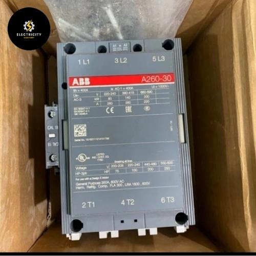 Jual CONTACTOR ABB A260-30-11 3P 400A 220V NI - Jakarta Pusat ...