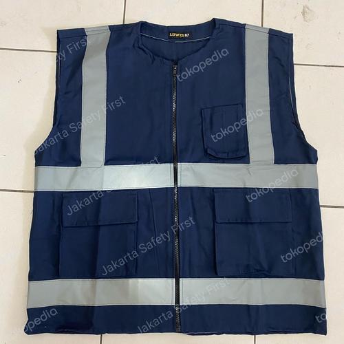 Jual Rompi Safety / Rompi Safety Drill / Rompi Safety Warna Navy ...