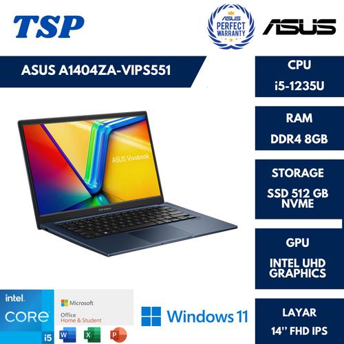Jual ASUS Vivobook 14 A1404ZA-VIPS551 - Quiet Blue - Kota Semarang ...