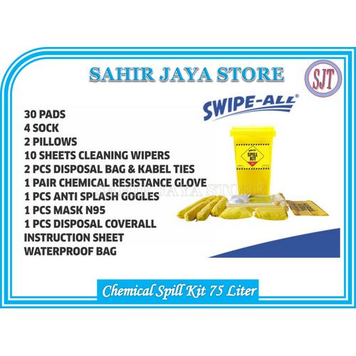 Promo CHEMICAL SPILL KIT 75 Liter SWIPE-ALL Kemasan Box Harga Murah ...