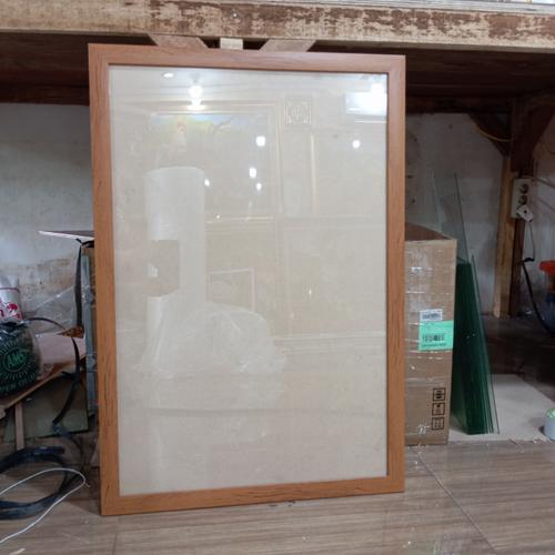 Jual Bingkai ukuran foto 40x60cm, pakai kaca, lebar frame 3cm - Coklat ...
