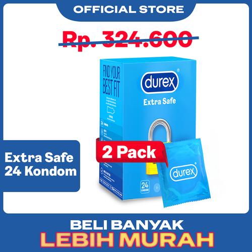 Promo BUY 1 GET 1 FREE - Durex Extra Safe 24s- Kondom Tebal Lebih Aman ...