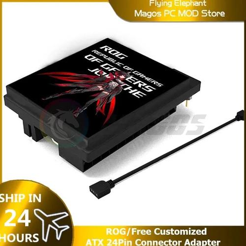 Jual Computer ATX PSU 24Pin Adapter Right-Angle Connector Wiring Man ...