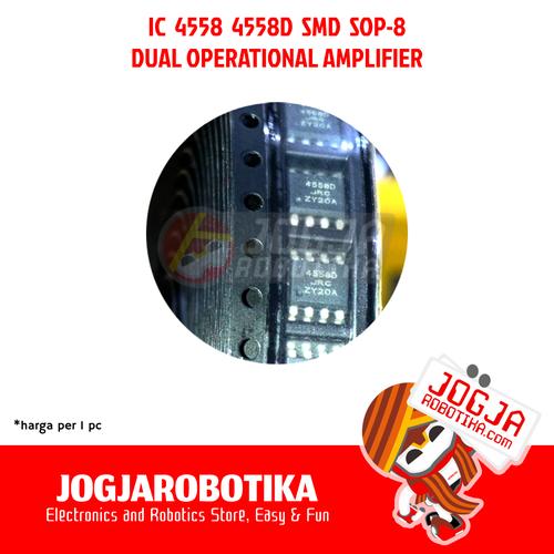 Jual JRC4558D 4558 SOP-8 SMD Dual Operational Amplifier - Kab. Sleman ...