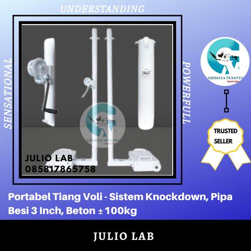 Jual Portabel Tiang Voli - Sistem Knockdown, Pipa Besi 3 Inch, Beton ± ...