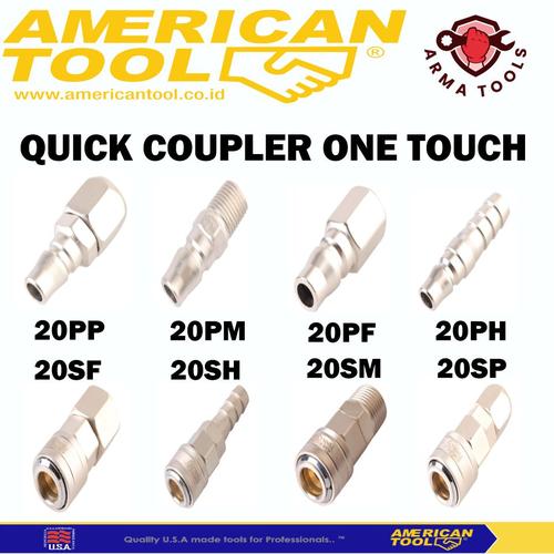 Jual Quick Coupler American Tool One Touch Easy Touch/ Sambungan Selang - 20SM - Kota Surabaya ...