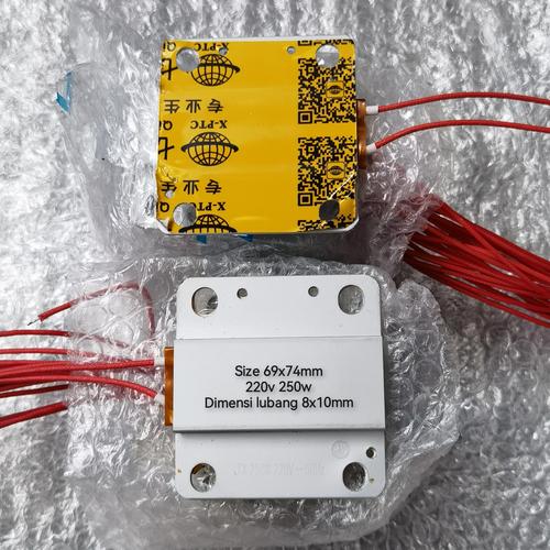 Jual PTC aluminium plate Heater 240derajat celcius 220v 250w plat ...